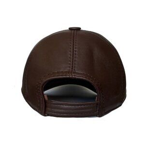 Lukkiu | Accessories | Leather Cap 0 Real Unisex Leather Baseball Cap 3 ...